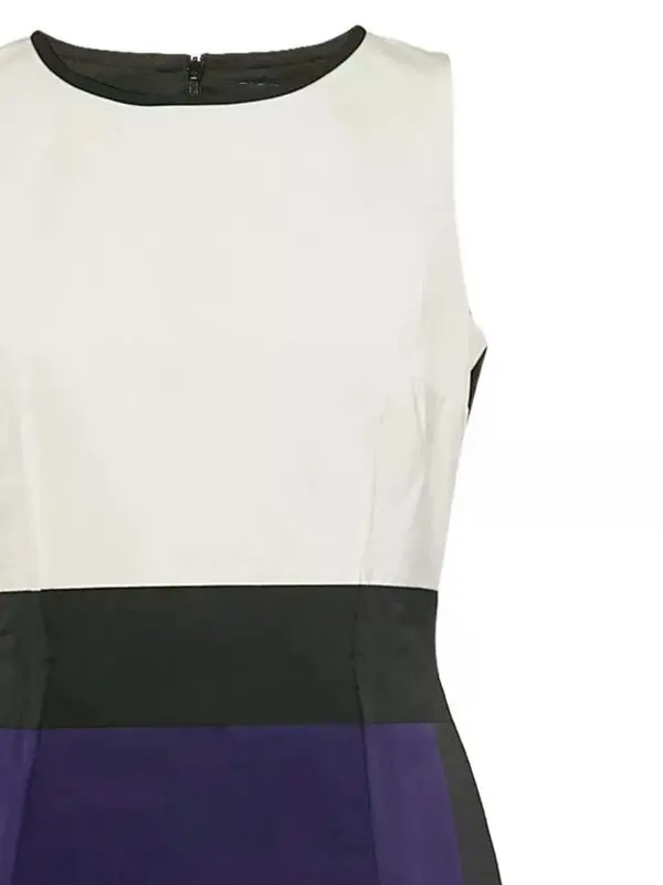 Paule Ka Sleeveless Colourblock Dress - Blue