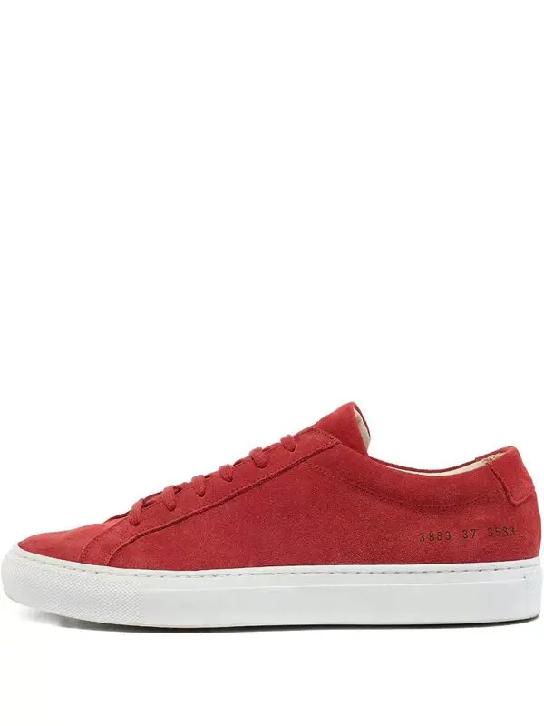 COMMON PROJECTS Suede Low-top Sneakers - Red