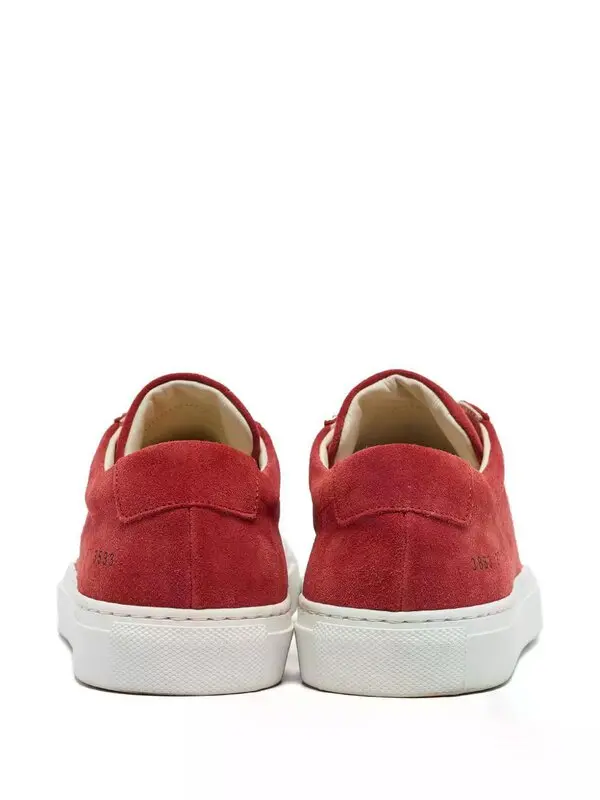 COMMON PROJECTS Suede Low-top Sneakers - Red