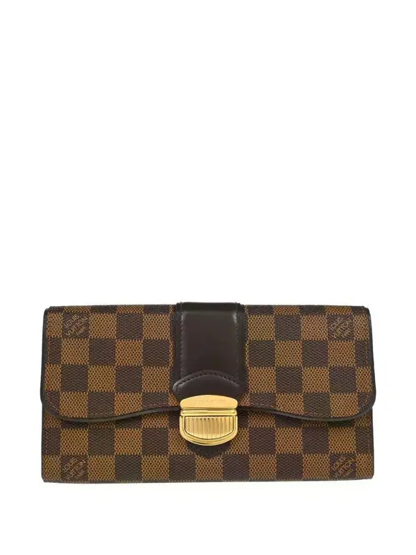LOUIS VUITTON 2011 Damier Portefeuille Sistina Wallet - Brown