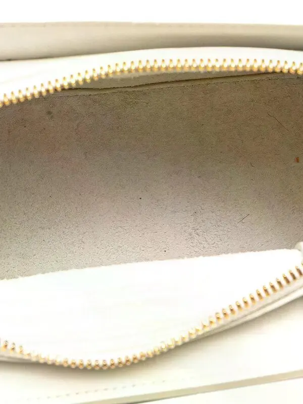 Celine Teen Leather Cabas De France Crossbody Bag - White