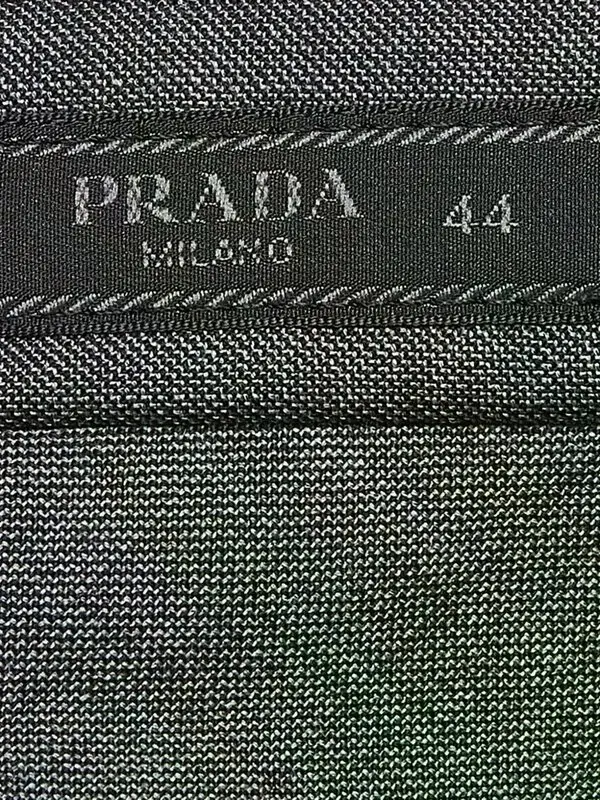 Prada 2024 Wool Pleated Trousers - Grey