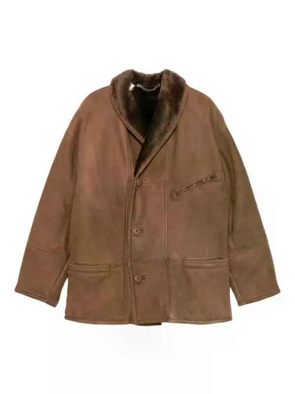 A.N.G.E.L.O. VINTAGE CULT 1980s Shearling-collar Coat