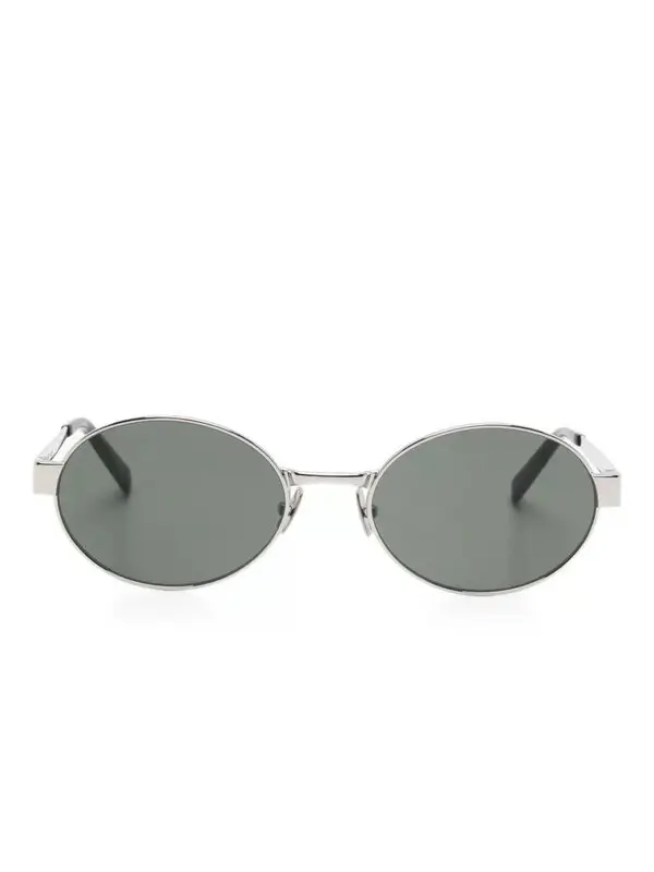 Saint Laurent Sl 692 Round-frame Sunglasses - Silver
