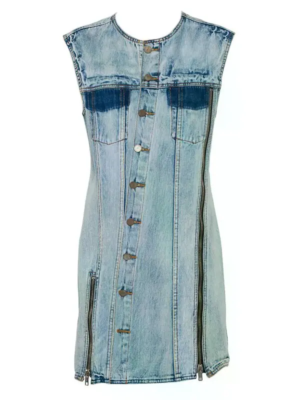 3.1 Phillip Lim Denim Sleeveless Mini Dress - Blue