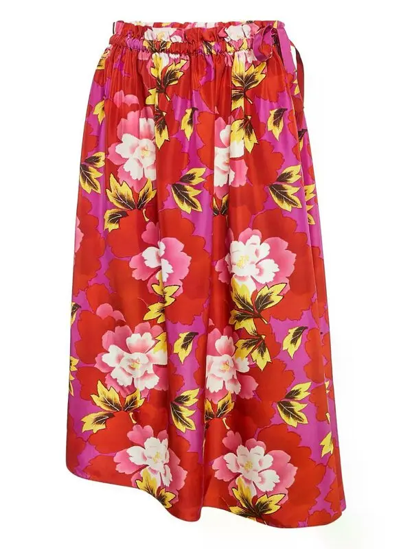 Kenzo Floral-print Asymmetric Hem Skirt