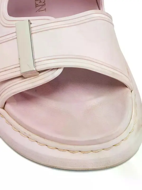 Alexander McQueen Hybrid Platform Slides - Pink