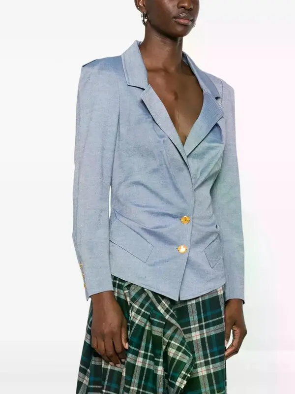 VIVIENNE WESTWOOD 1990s Single-breasted Blazer - Blue
