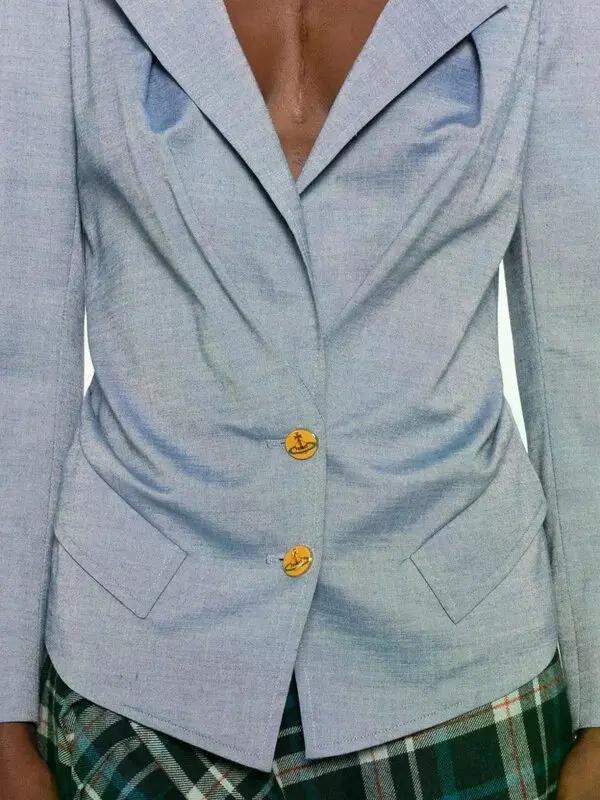 VIVIENNE WESTWOOD 1990s Single-breasted Blazer - Blue