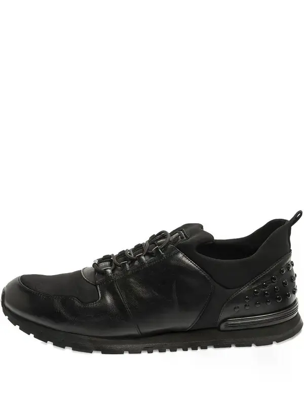 TOD'S Leather Paneled Lace-up Sneakers