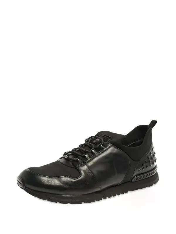 TOD'S Leather Paneled Lace-up Sneakers