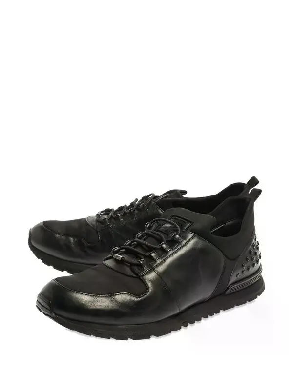 TOD'S Leather Paneled Lace-up Sneakers