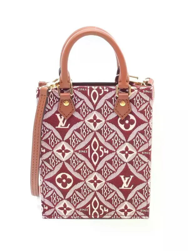 LOUIS VUITTON Petit Sac Plat Tote Bag - Red