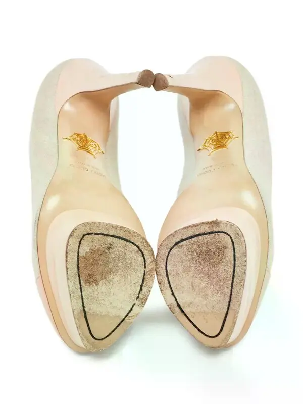 CHARLOTTE OLYMPIA 140mm Canvas Platform Pumps