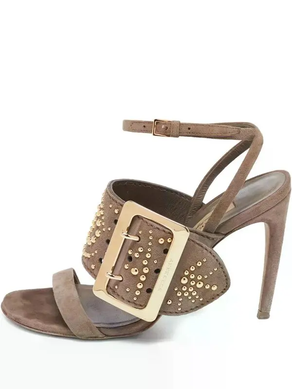 Burberry 100mm Buckle-detail Sandals - Grey