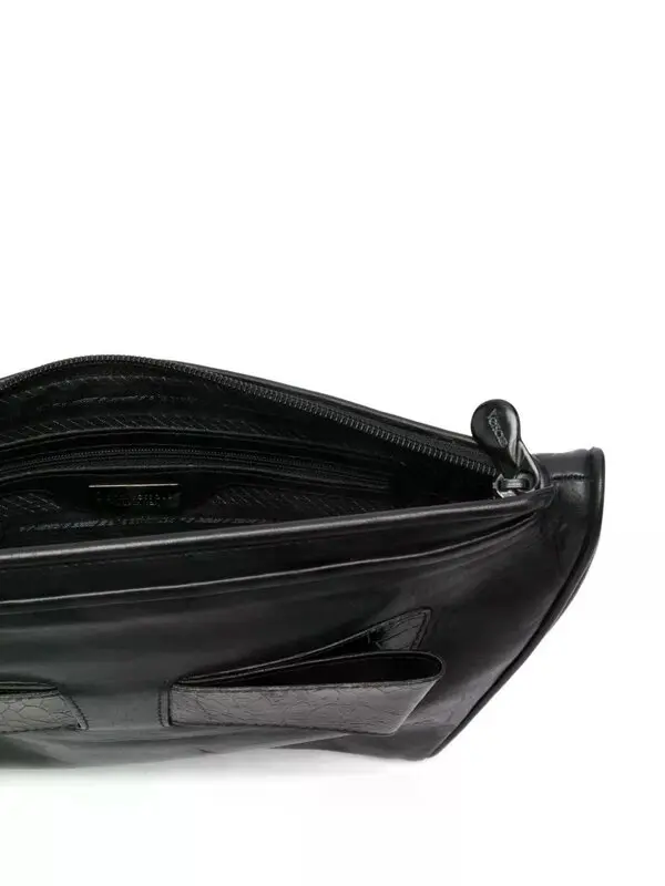 Versace 1980s Leather Clutch Bag