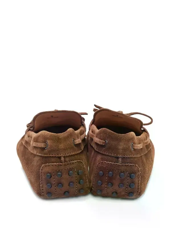 TOD'S Suede Boat Shoes - Brown