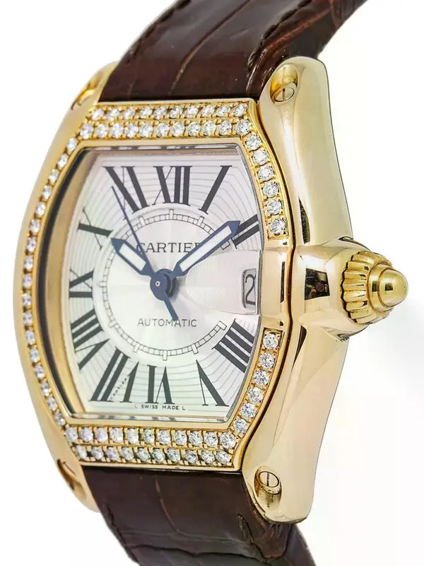 Cartier Roadster 18kt Yellow Gold Diamond Chronograph Watch