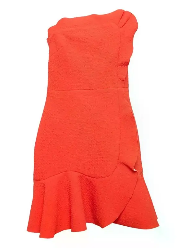 Sandro Textured Ruffled Mini Dress