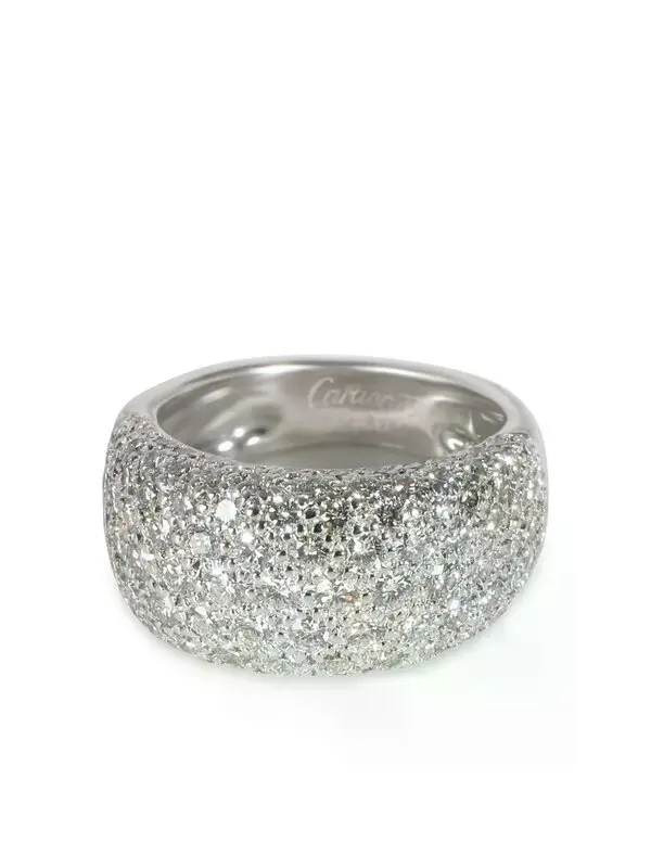 Cartier 18kt White Gold 3.5ct Diamond Ring - Silver