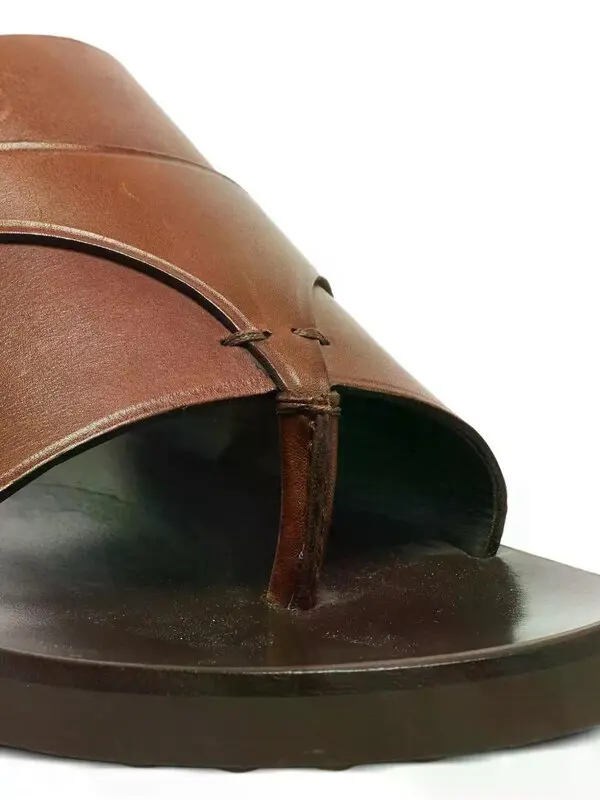 TOD'S Leather Slip-on Sandals