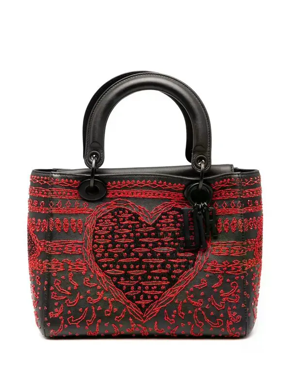 Dior 2018 Medium Lady Satchel - Black