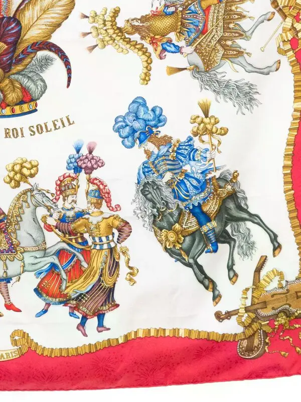 Hermès 1994 Les Fetes Du Roi Soleil Scarf
