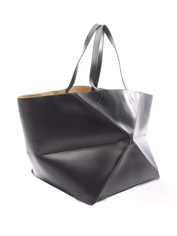 Loewe Puzzle Fold Tote Bag - Black
