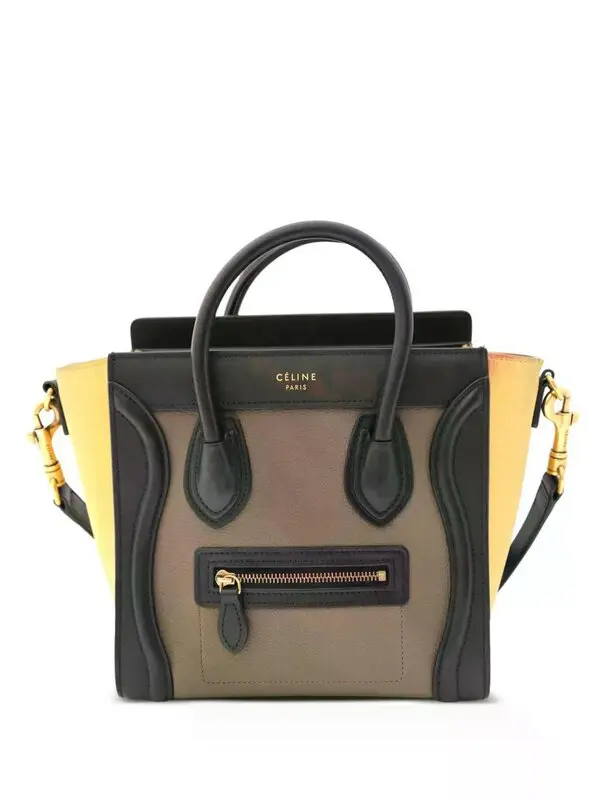 Celine Micro Luggage Tote Bag - Brown
