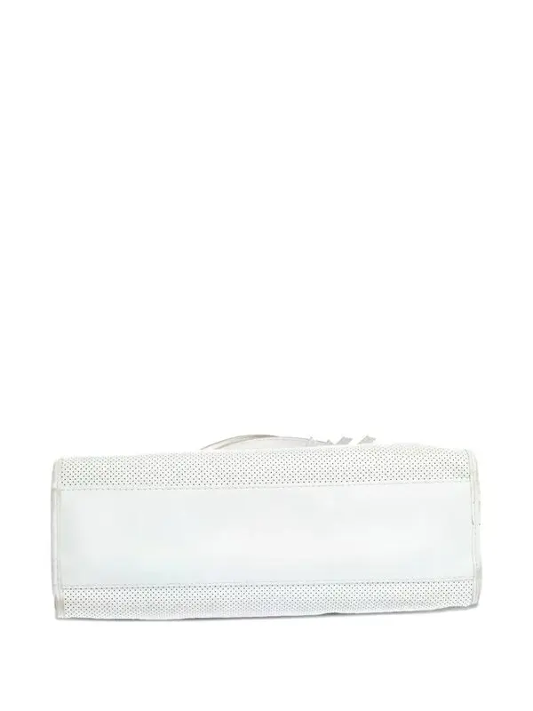 LANCEL Drawstring Leather Tote Bag