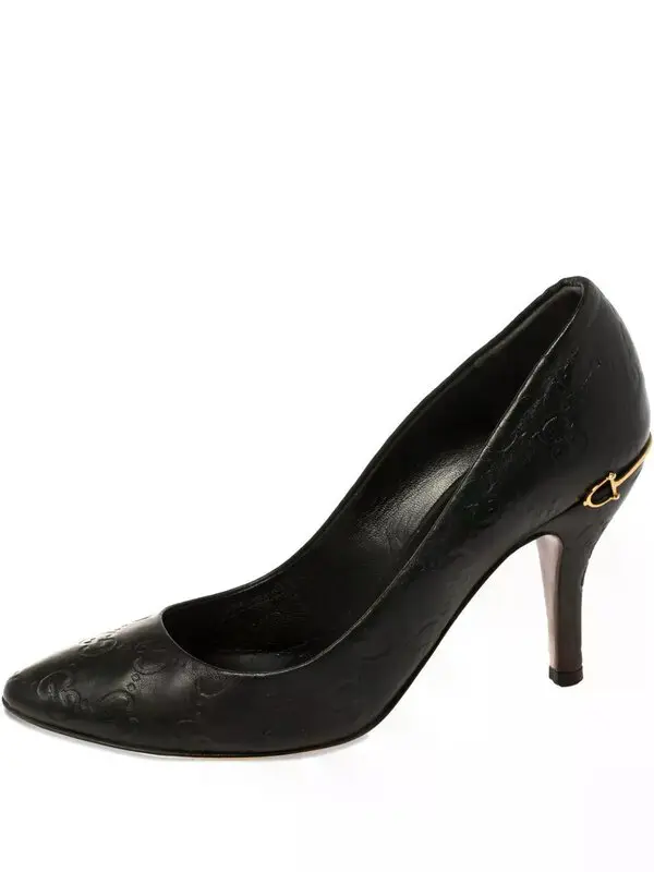 Gucci Adina Leather Point-toe Pumps