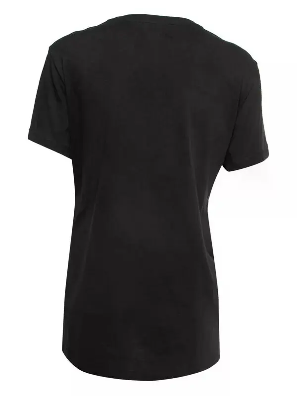 Balmain Graphic-print Cotton T-shirt - Black