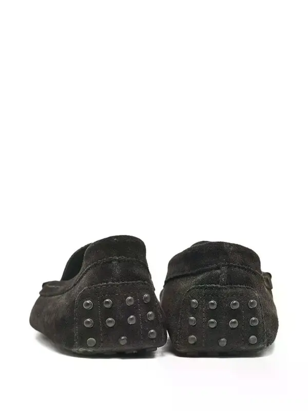TOD'S Vintage Suede Buckle Loafers