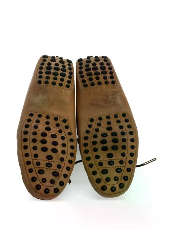 TOD'S Braided Leather Boat Shoes