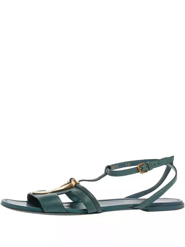 Saint Laurent Ycon Leather Sandals