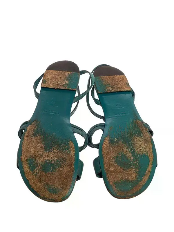 Saint Laurent Ycon Leather Sandals