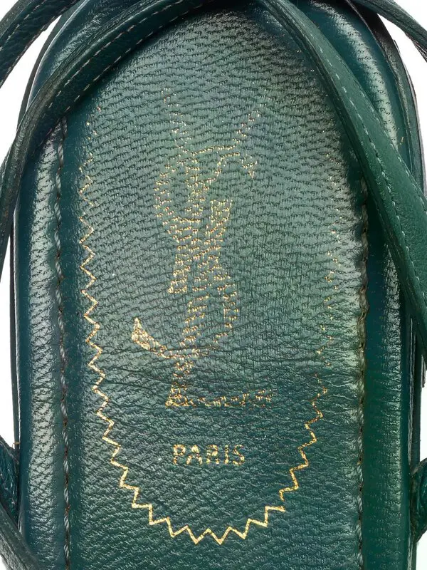Saint Laurent Ycon Leather Sandals