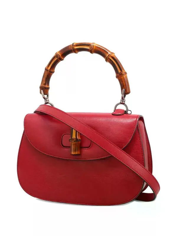Gucci Bamboo Tote - Red
