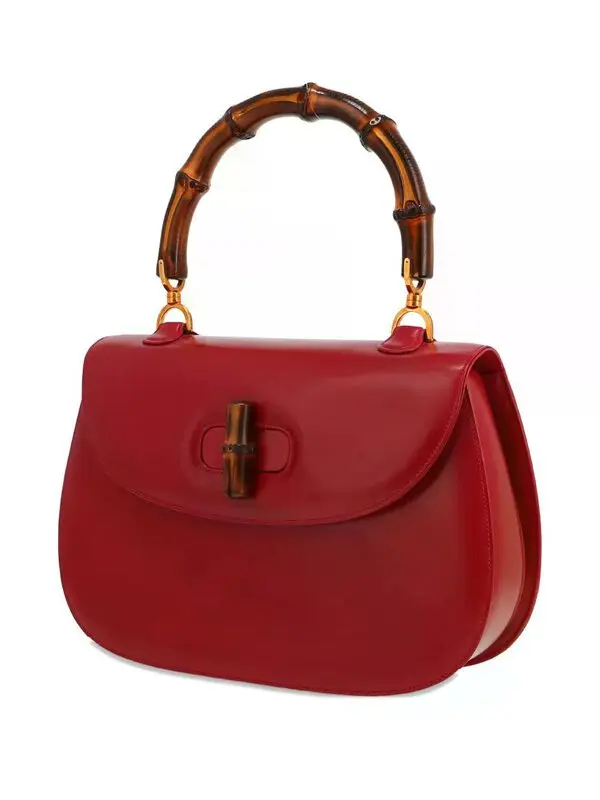 Gucci Large Bamboo Handbag - Red