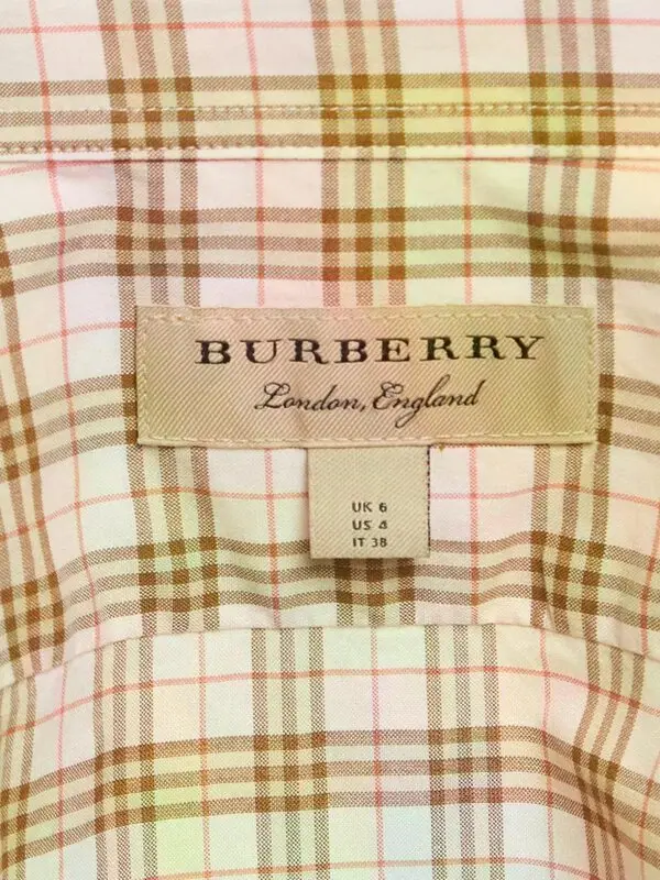 Burberry Checked Shirt - Pink
