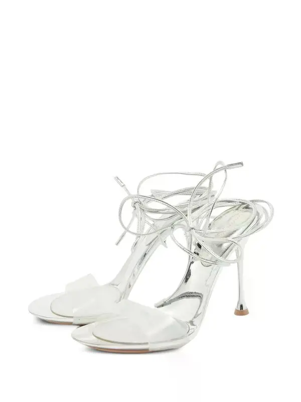 GIANVITO ROSSI Metallic Effect Strappy Stiletto Sandals