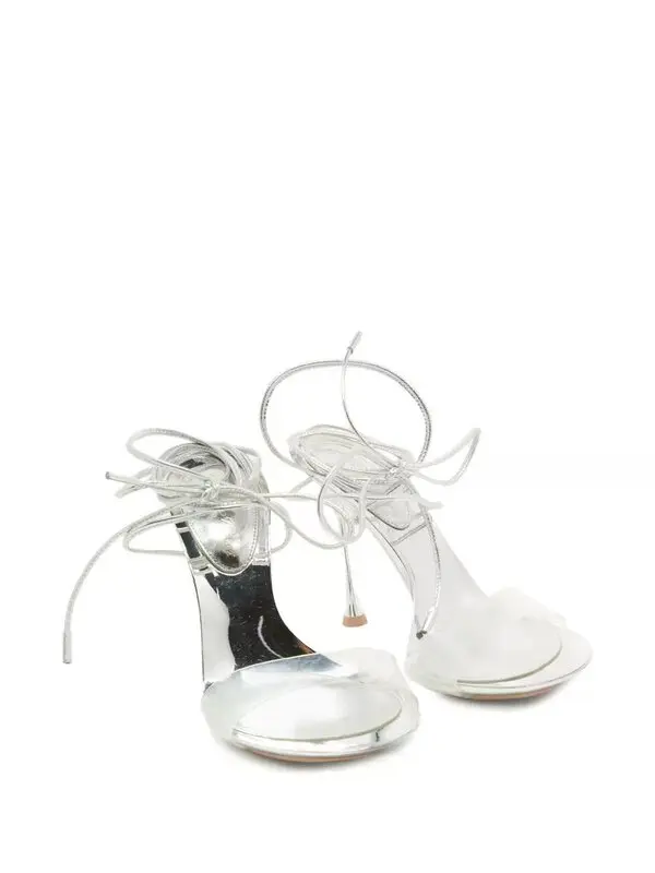 GIANVITO ROSSI Metallic Effect Strappy Stiletto Sandals