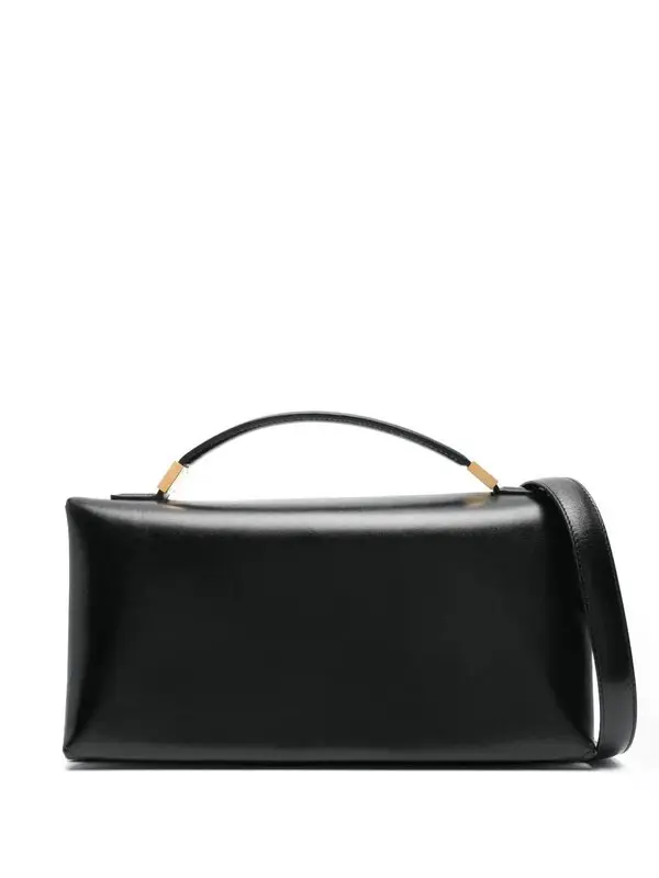 Marni Prisma Logo-stamp Leather Tote Bag