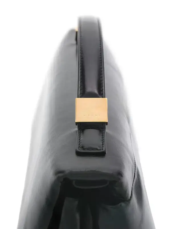 Marni Prisma Logo-stamp Leather Tote Bag