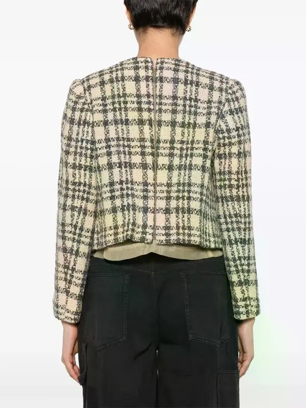 Comme Des Garçons 1997 Check-pattern Tweed Jacket