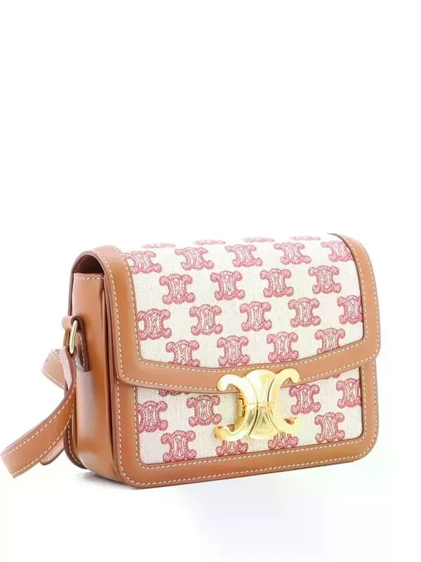Celine Triomphe Canvas Medium Shoulder Bag - Neutrals