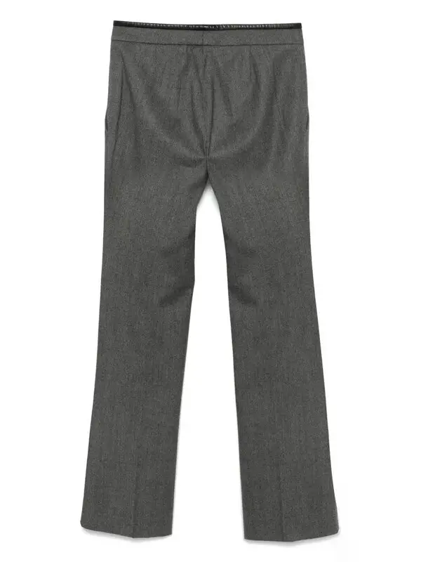 Gucci 2000s Flared Wool Flannel Trousers