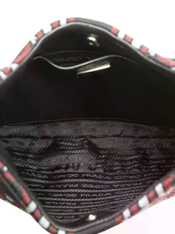Prada Jacquard Knit Cleo Shoulder Bag