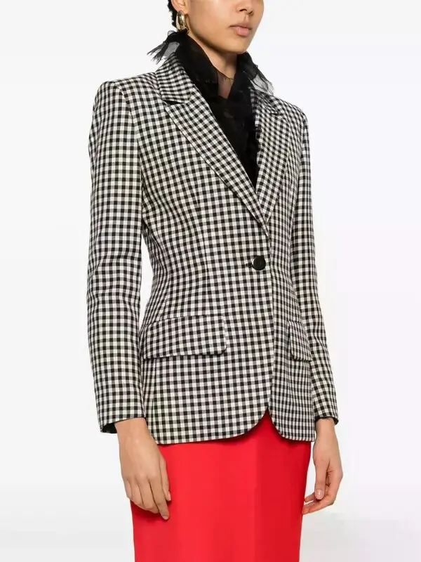 Givenchy 1990s Check-pattern Blazer