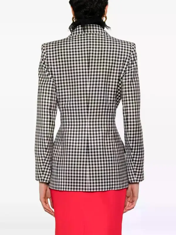 Givenchy 1990s Check-pattern Blazer